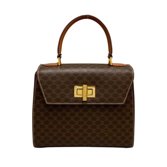 Celine | Bags | Celine Vintage Macadam Blason Triomphe Pattern Logo ...